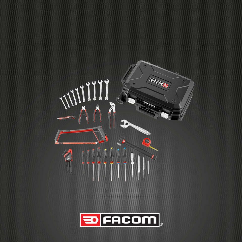Valise de maintenance à Roulette Facom (39 outils FACOM) PROMO